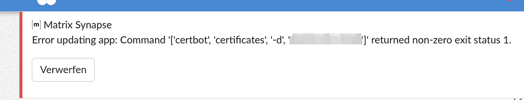 [SOLVED] Certbot error after upgrade to freedombox 23.4 - Support - FreedomBox Forum
